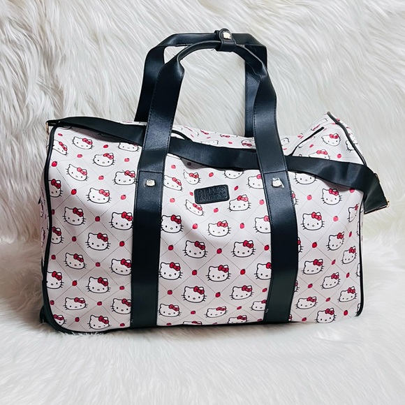 Hello Kitty | Accessories | Hello Kitty Rolling Duffel Bag | Poshmark